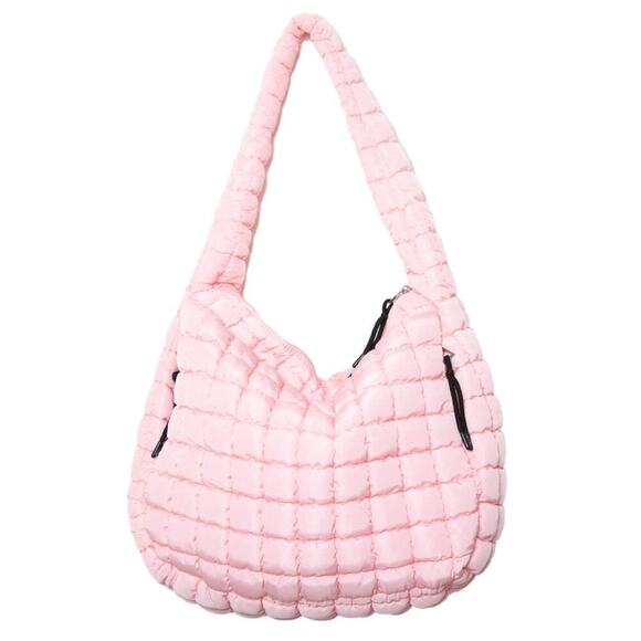 Katydid | Bags | Light Blush Pink Oversized Slouchy Quilted Puffer ...